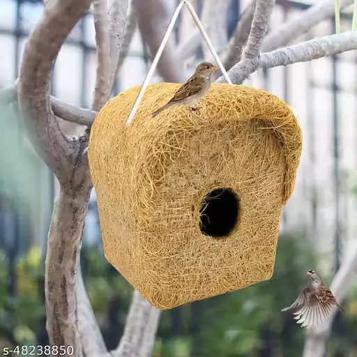 Bamboo Bird House-Eco-Friendly Outdoor Bird Nest