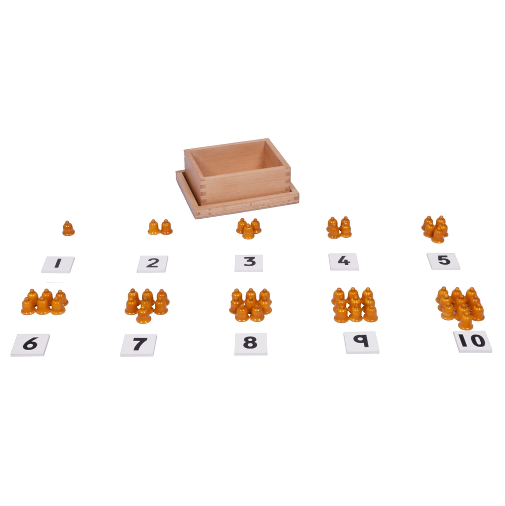Cards and Counters Montessori Math Toy for Kids | Early Counting Set